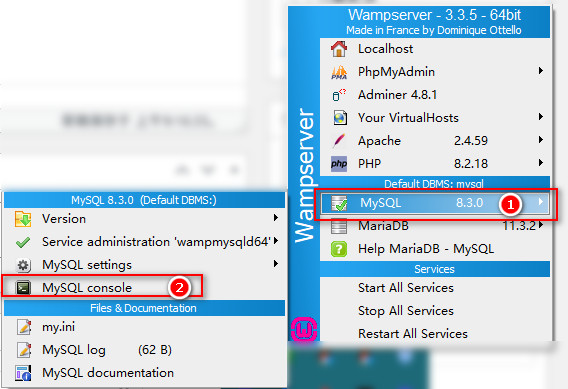 WampServer V3.3.5 64bit 版本的 MySQL 密码设置教程_白马号
